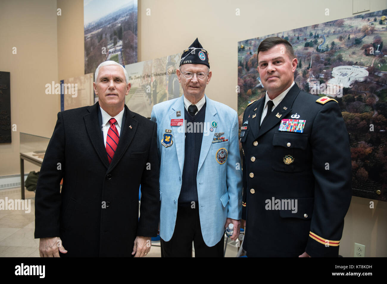 Vice President Mike Pence; Thomas Stevens, national president, Korean ...
