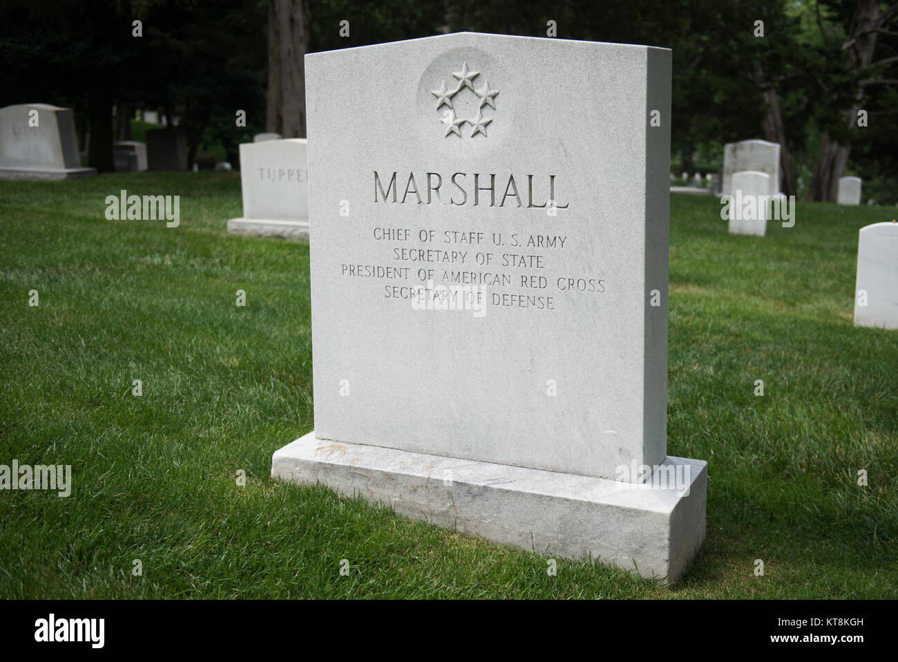 Gen. of the Armies George C. Marshall, buried in Section 7, grave 8198 ...