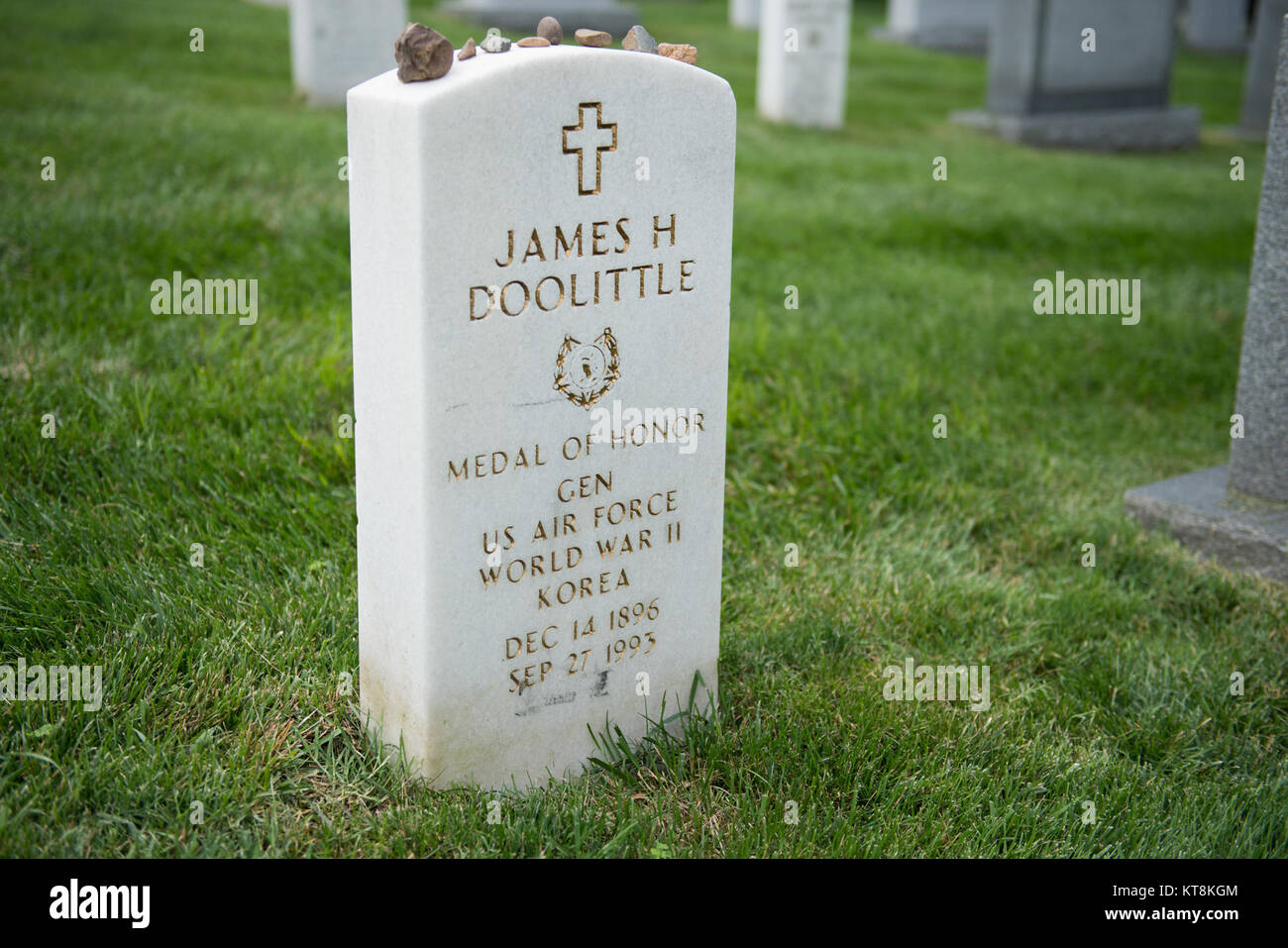 Gen. James Harold “Jimmy” Doolittle, USAF, buried in Section 7A, Grave ...
