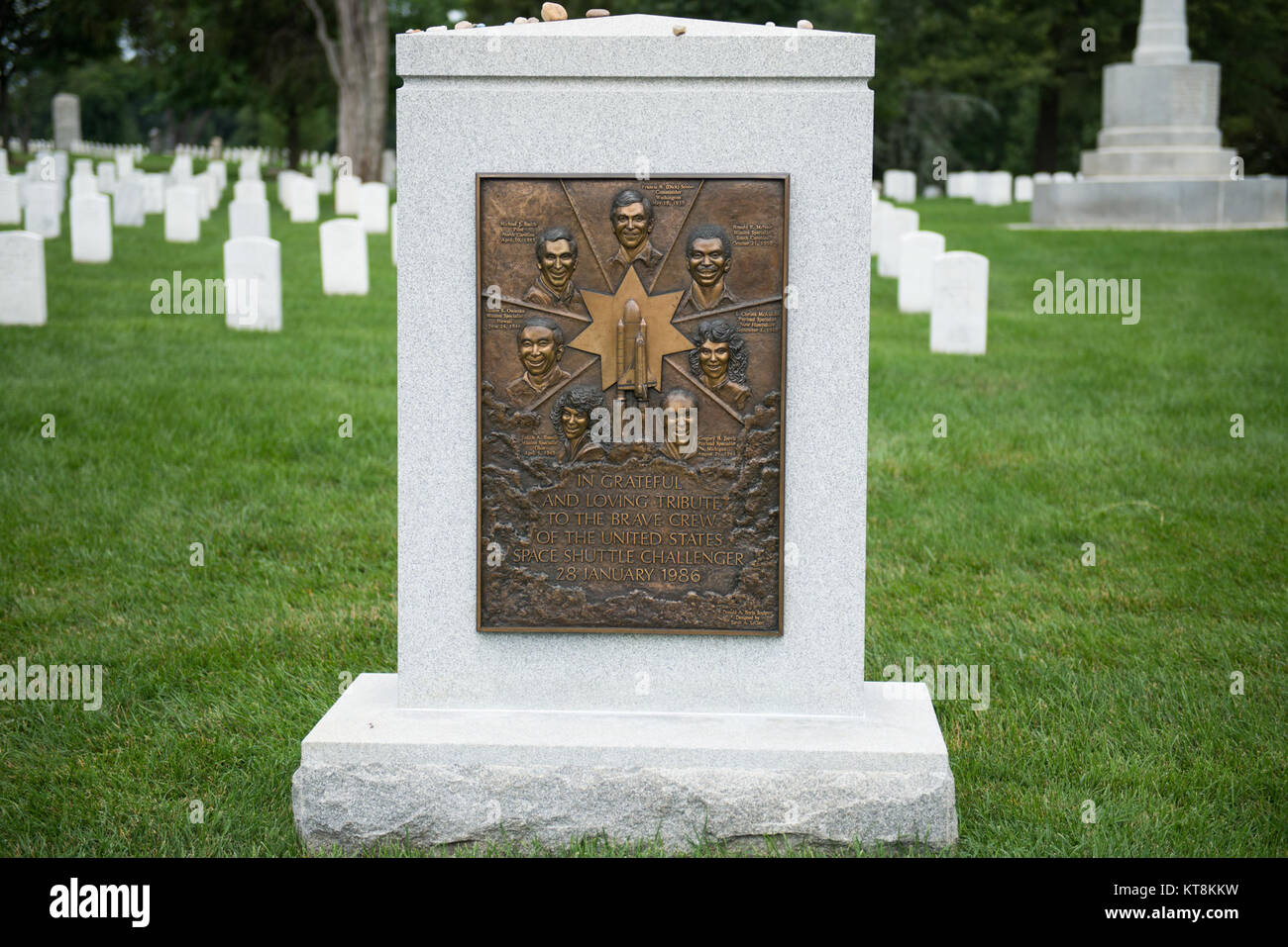 The Space Shuttle Challenger Memorial, near the Memorial Amphitheater ...
