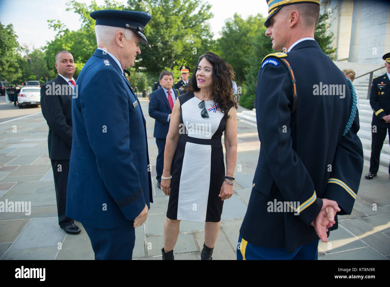 (From left) Lt. Gen. L. Scott Rice, director, Air National Guard; Karen ...