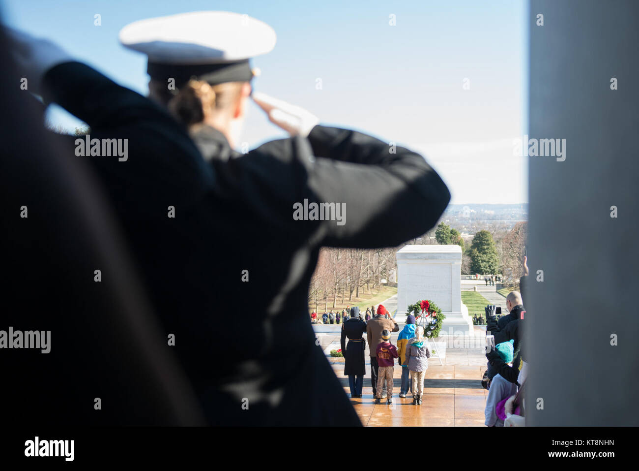 Retired retired U.S. Army Col. Roger Donlon (center), first recipient ...