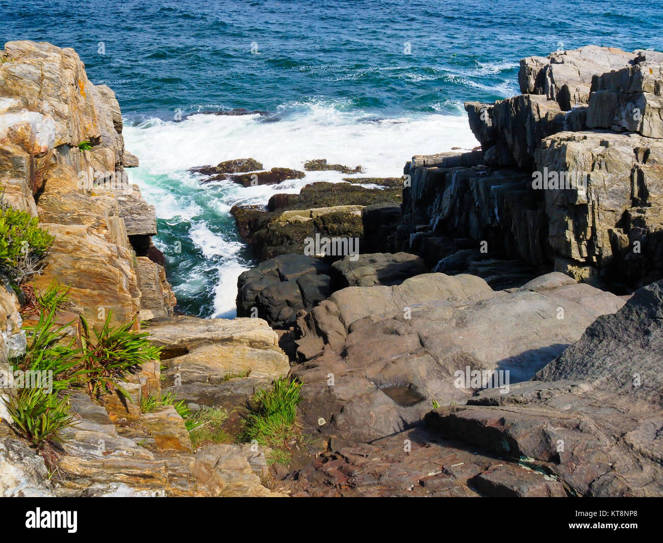 Giant Stairs, Giants Stairs Trail, Bailey Island, Maine, USA Stock ...