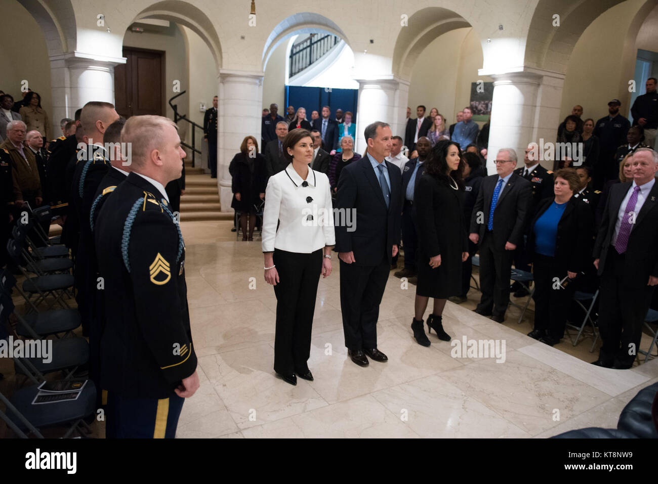 From the left, Katharine Kelley, superintendent, Arlington National ...