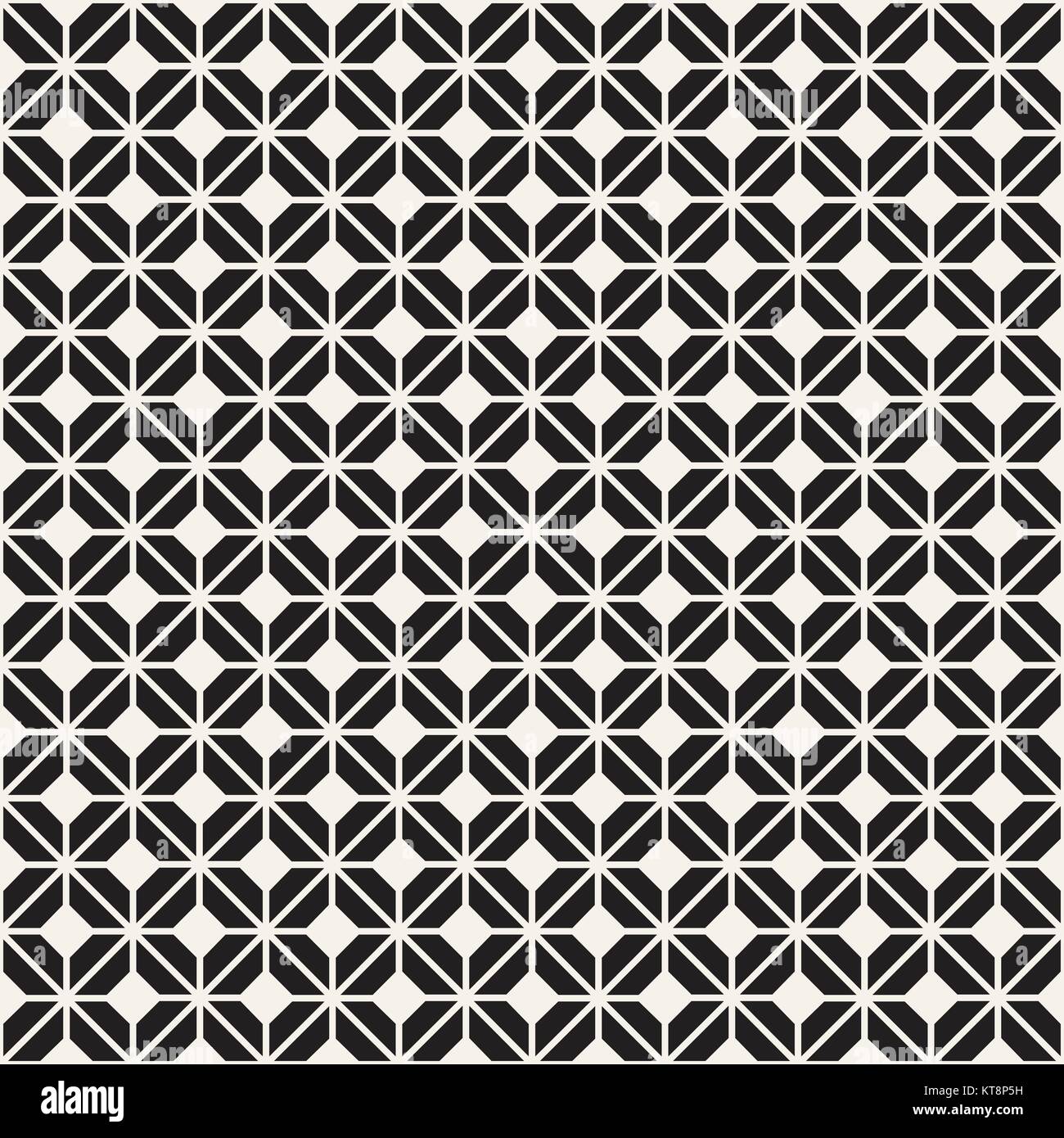 Vector seamless lattice pattern. Modern stylish texture with monochrome trellis. Repeating ...
