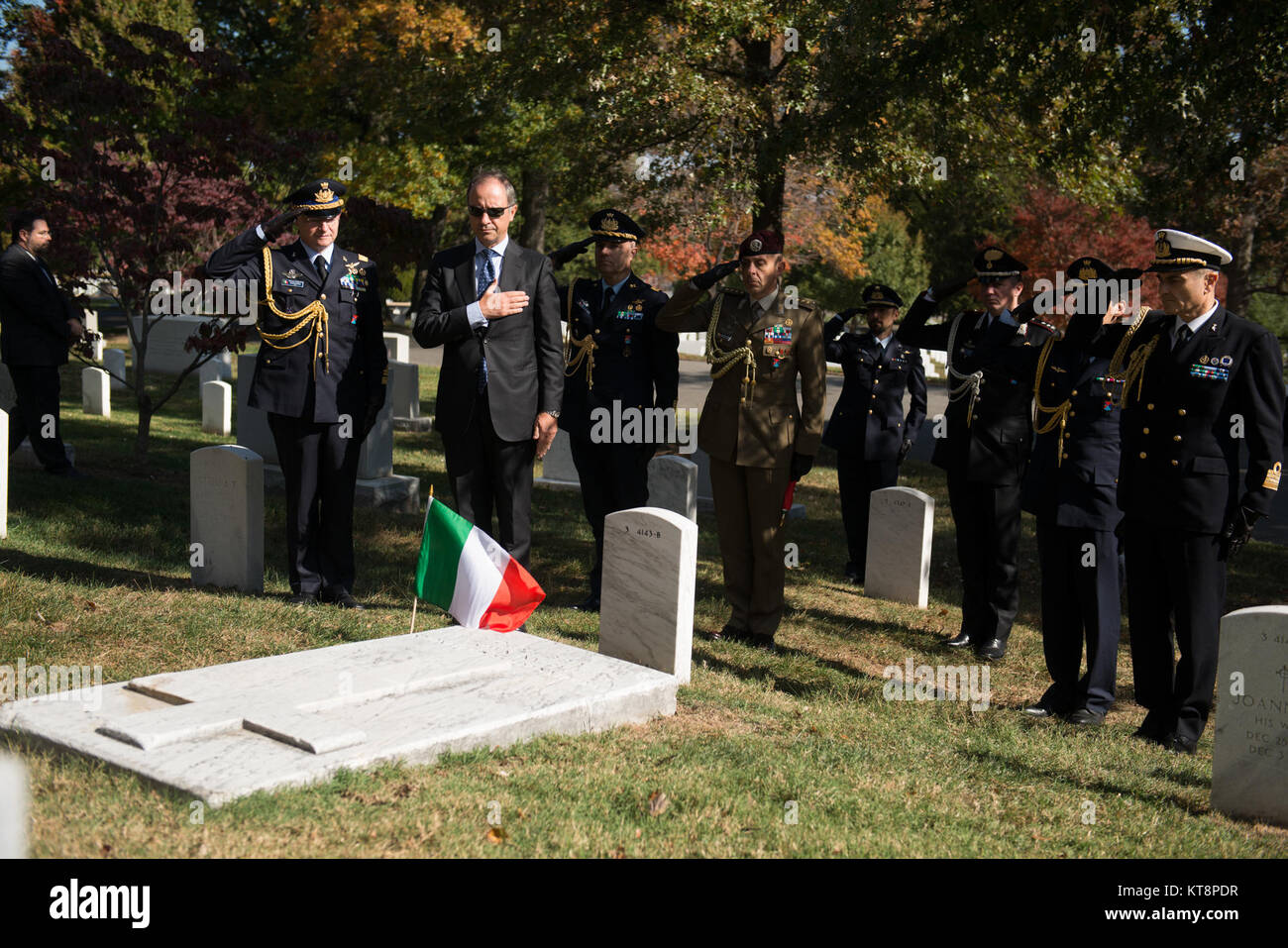 Italian ambassador and defense attaché render honors at Arlington ...