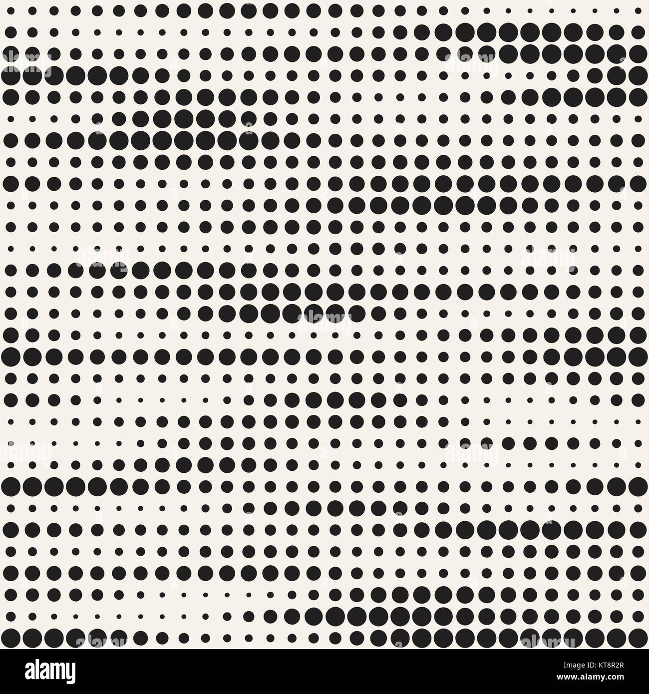 Modern Stylish Halftone Texture. Endless Abstract Background With ...