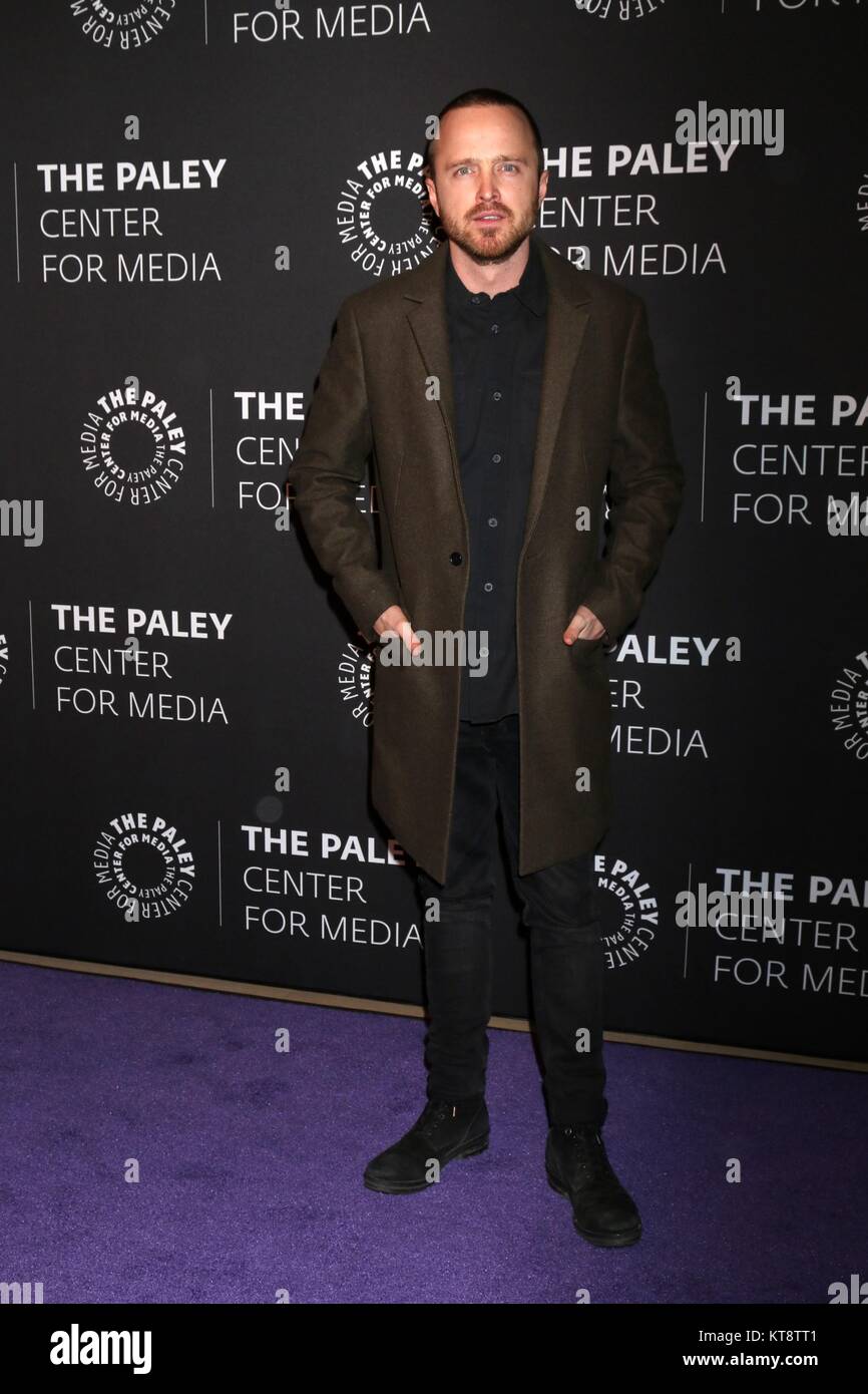 Beverly Hills, CA. 21st Dec, 2017. Aaron Paul at arrivals for The Paley ...