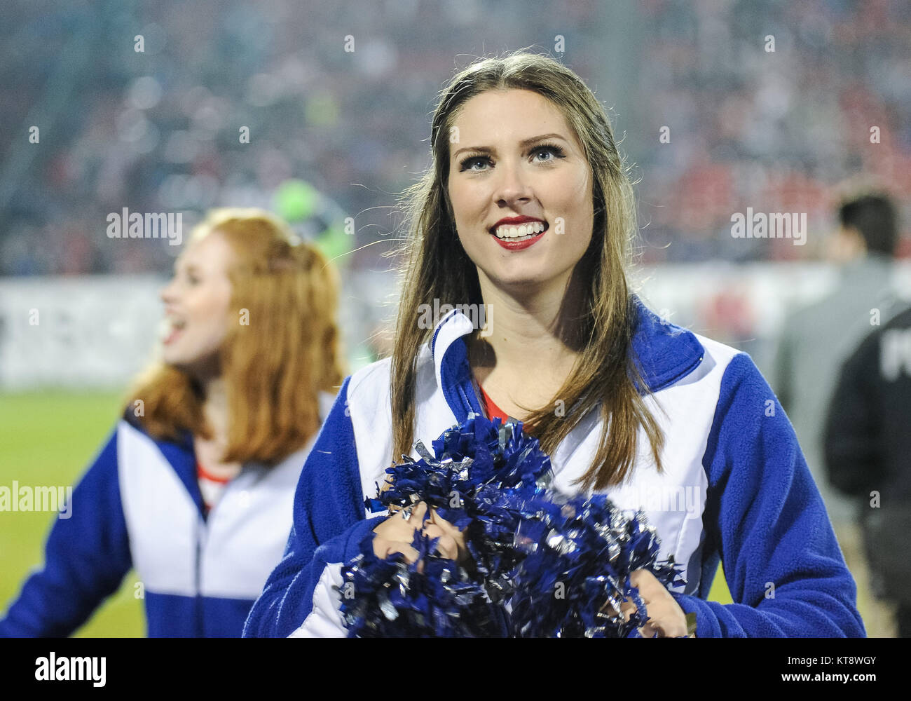Frisco, Texas, USA. 20th Dec, 2017. Louisiana Tech Bulldogs cheerleader ...