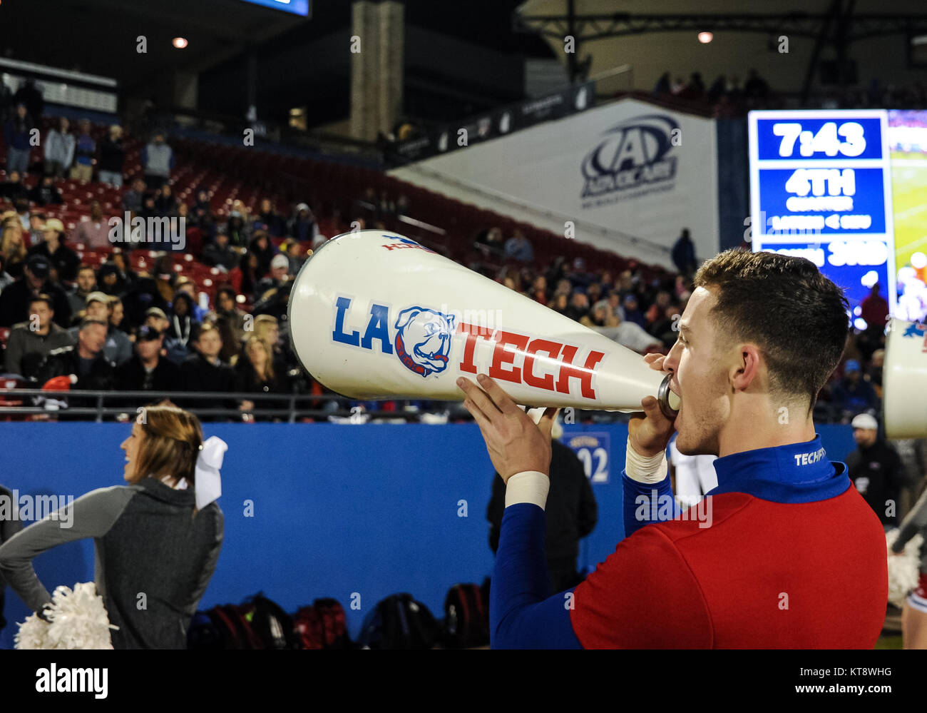 Louisiana tech cheerleaders perform during hi-res stock photography and ...