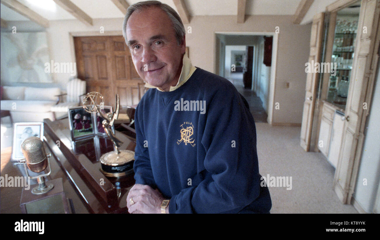 Rancho Santa Fe, California, USA. 22nd Dec, 2017. Feature shots of Dick Enberg at home on Jan 10 ...