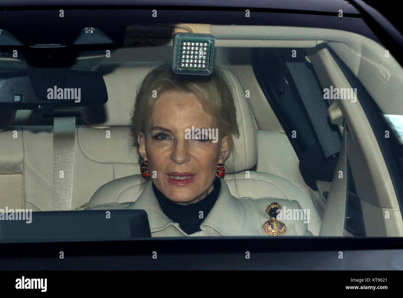 London, UK. 20th Dec, 2017. Princess Michael of Kent wears a ...
