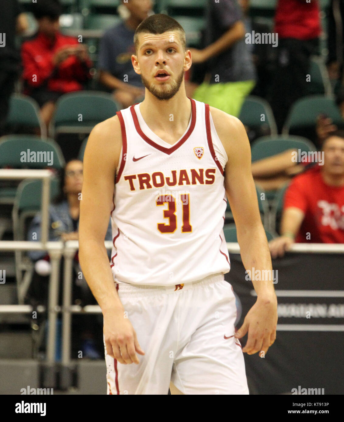 Honolulu, Hawaii. 22nd Dec, 2017. USC Trojans forward Nick Rakocevic ...
