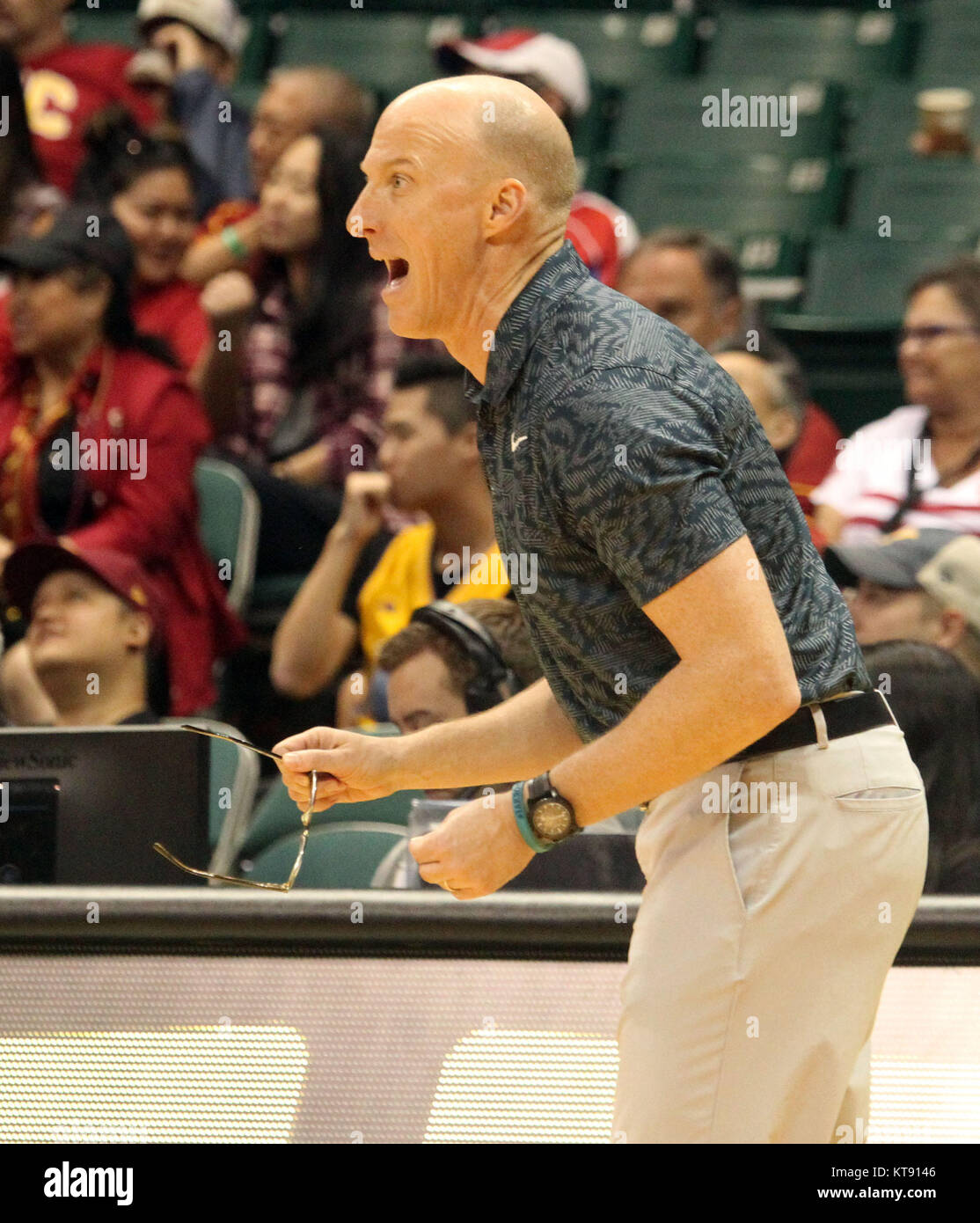 Honolulu, Hawaii. 22nd Dec, 2017. Akron Zips head coach John Groce ...