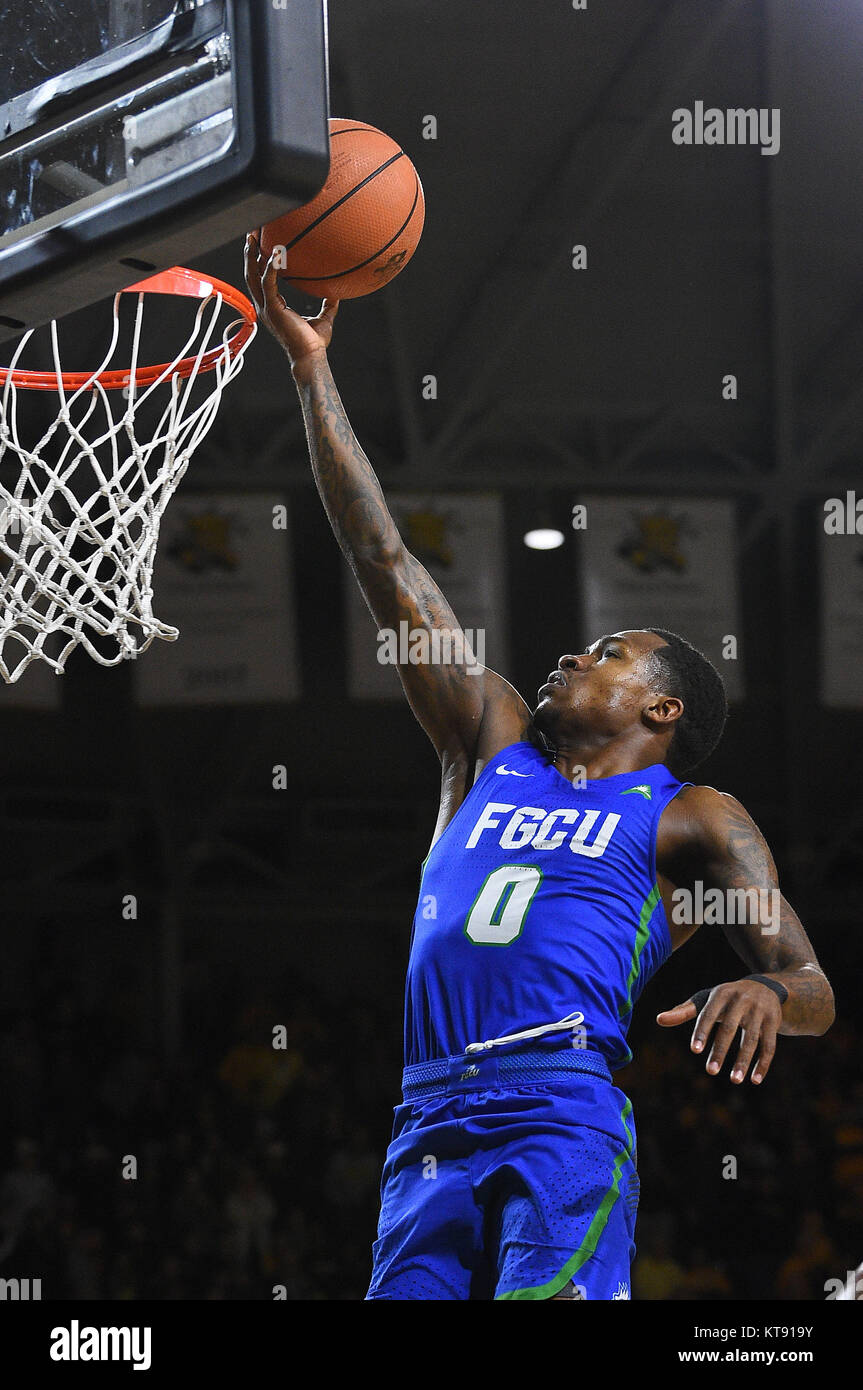 Wichita, Kansas, USA. 22nd Dec, 2017. Florida Gulf Coast Eagles guard ...