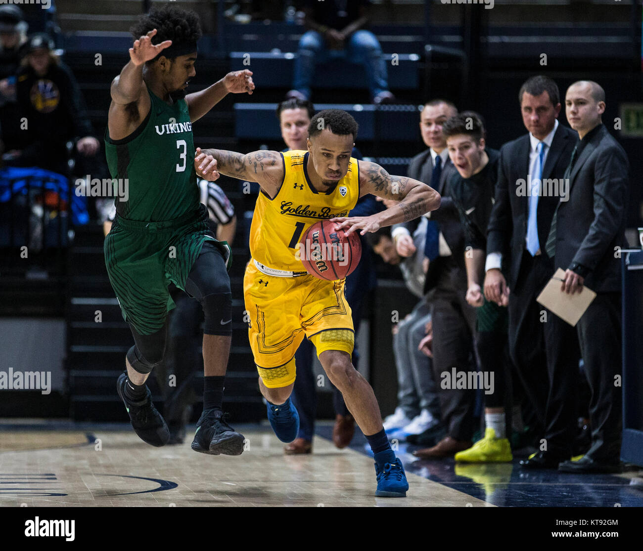 Dec 22 2017 Berkeley, CA, U.S.A. California guard Don Coleman (14 ...