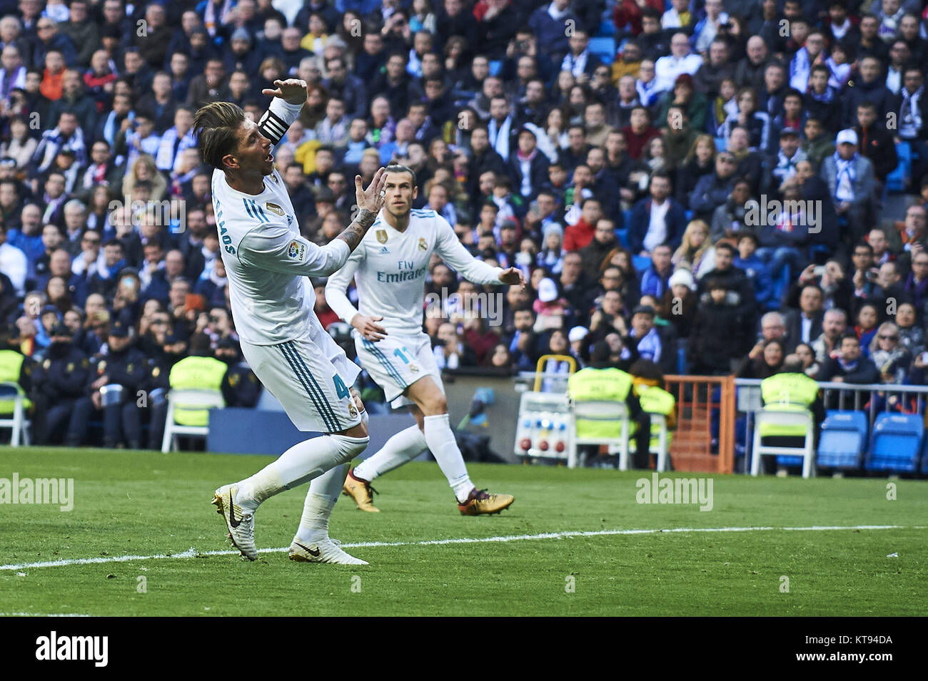 Madrid, Spain. 23rd Dec, 2017. Sergio Ramos (defender; Real Madrid) in ...