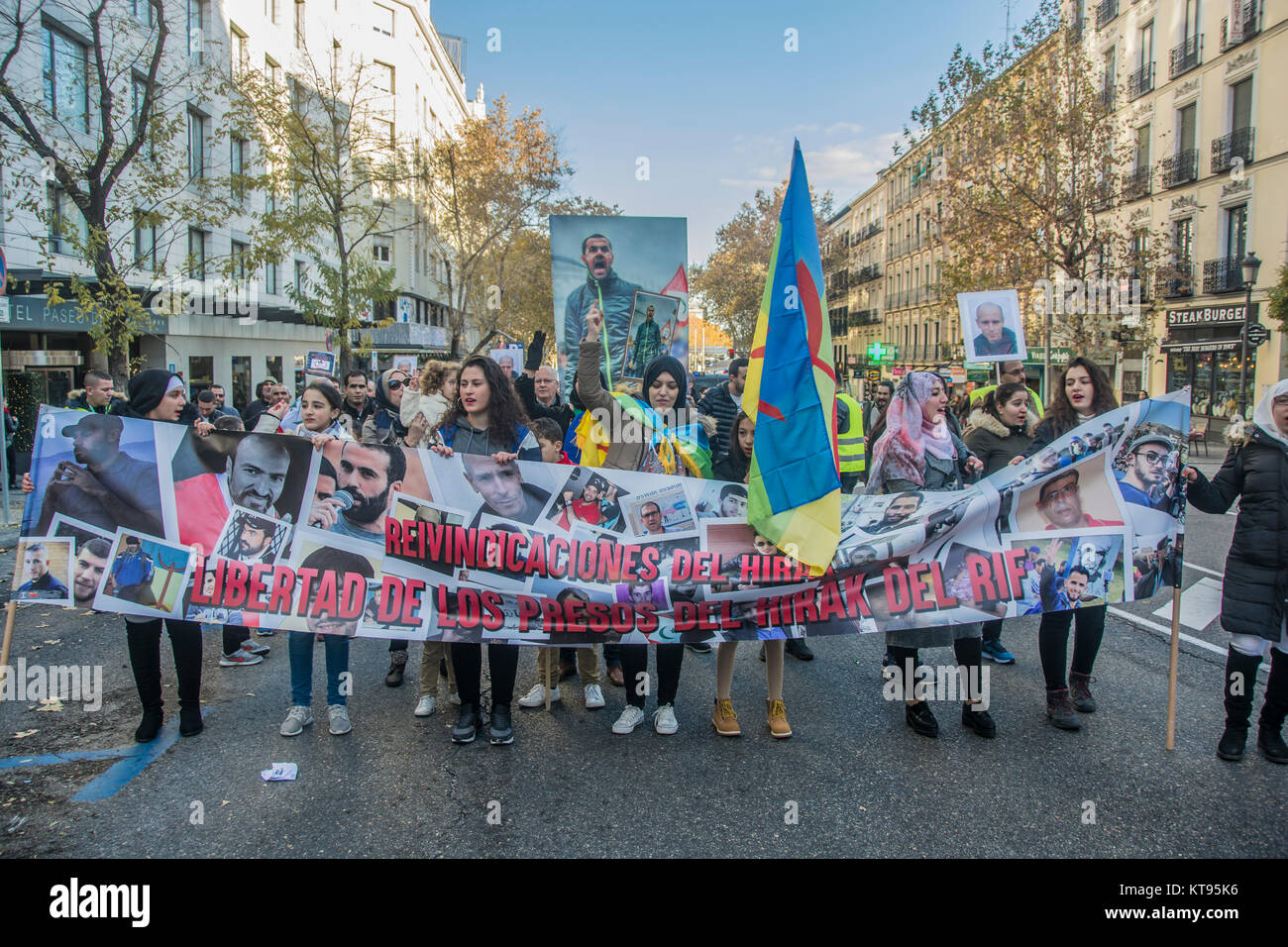Madrid, Spain. 23rd Dec, 2017. Moroccan community in Madrid march in ...