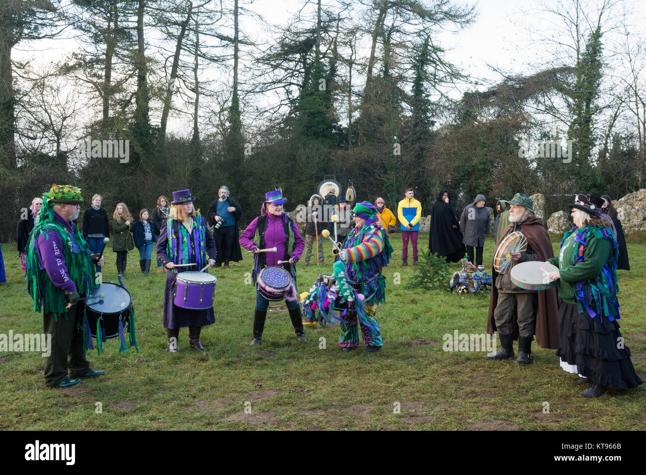 Chipping Norton, UK. 23rd December 2017. Yule Winter Solstice Ceremony ...