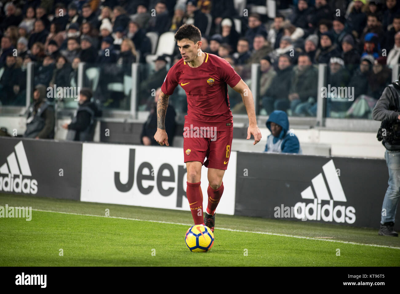 Turin, Italy. 23rd Dec, 2017. Diego Perotti (AS Roma) during the ...