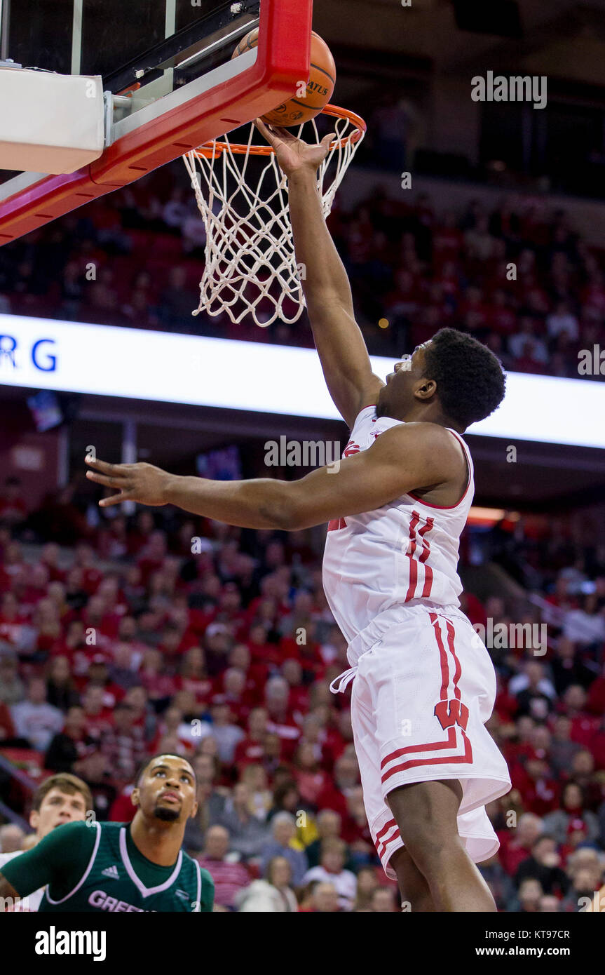 Madison, WI, USA. 23rd Dec, 2017. Wisconsin Badgers guard Khalil ...
