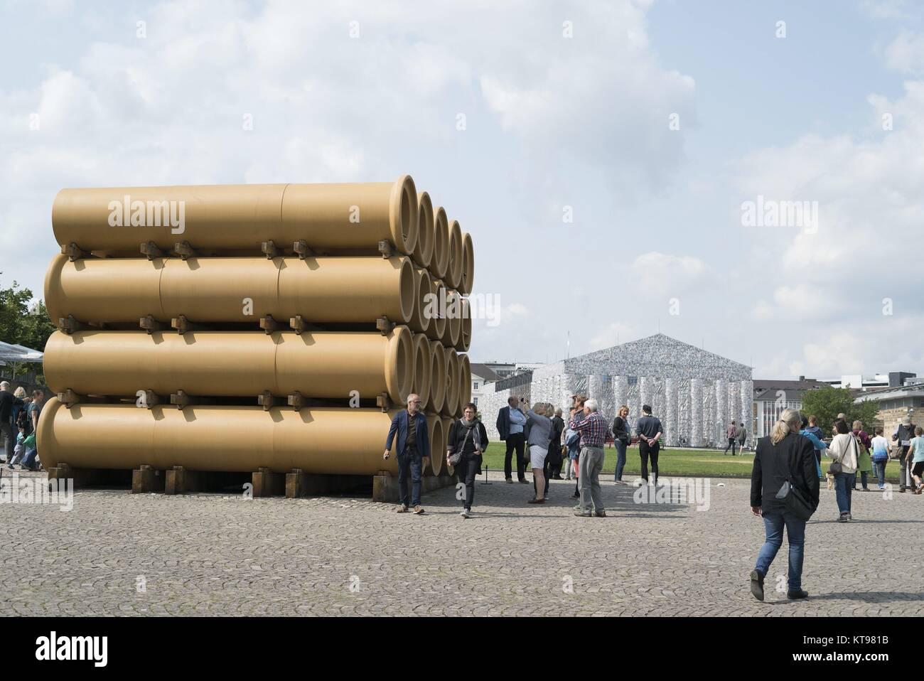 Sculpture Drainpipe Refugee Camp by artist Hiwa K remembering on ...