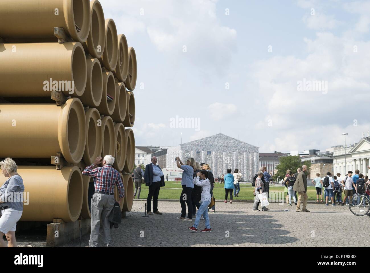 Sculpture Drainpipe Refugee Camp by artist Hiwa K remembering on ...