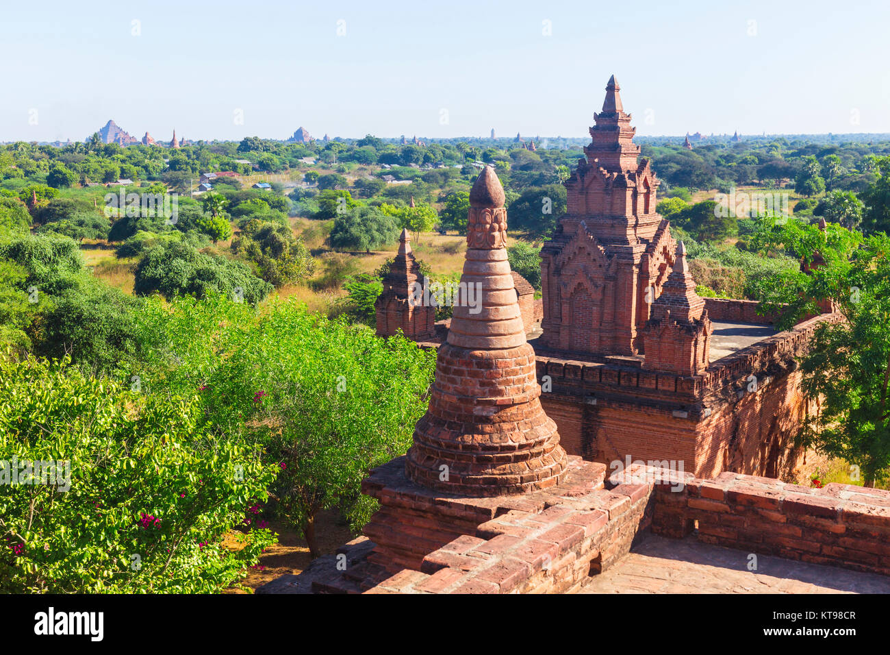 Bagan buddha tower at day Stock Photo - Alamy