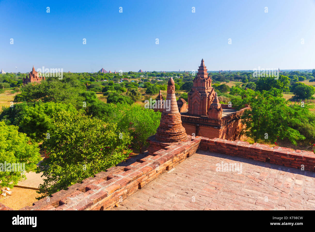 Bagan buddha tower at day Stock Photo - Alamy
