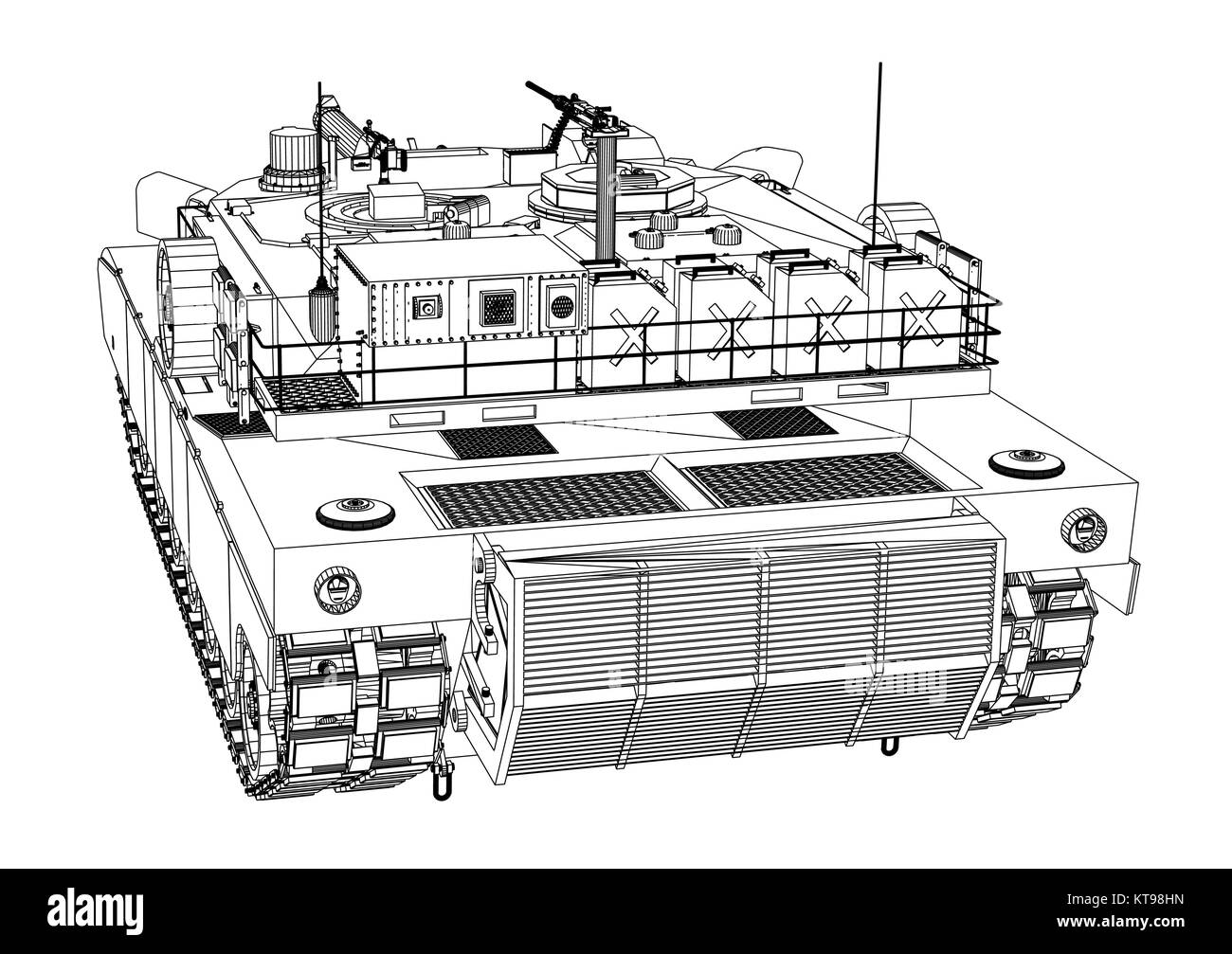 Blueprint of realistic tank Stock Vector Image & Art - Alamy