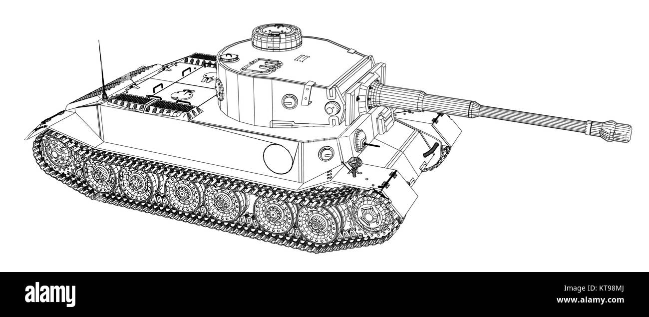 Blueprint of realistic tank Stock Vector Image & Art - Alamy