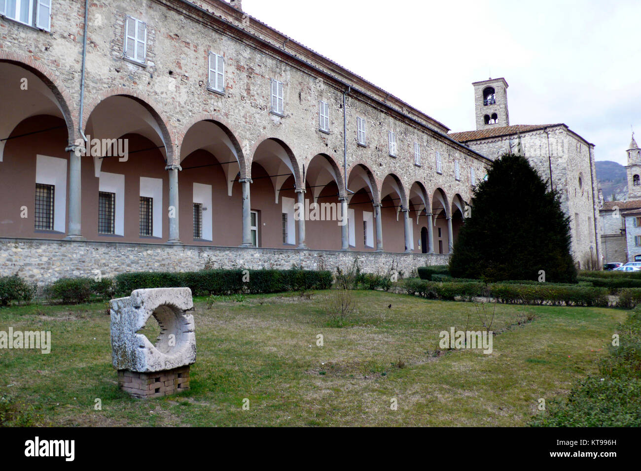 St. Colombano Abbey, Bobbio, Emilia Romagna, Italy Stock Photo - Alamy