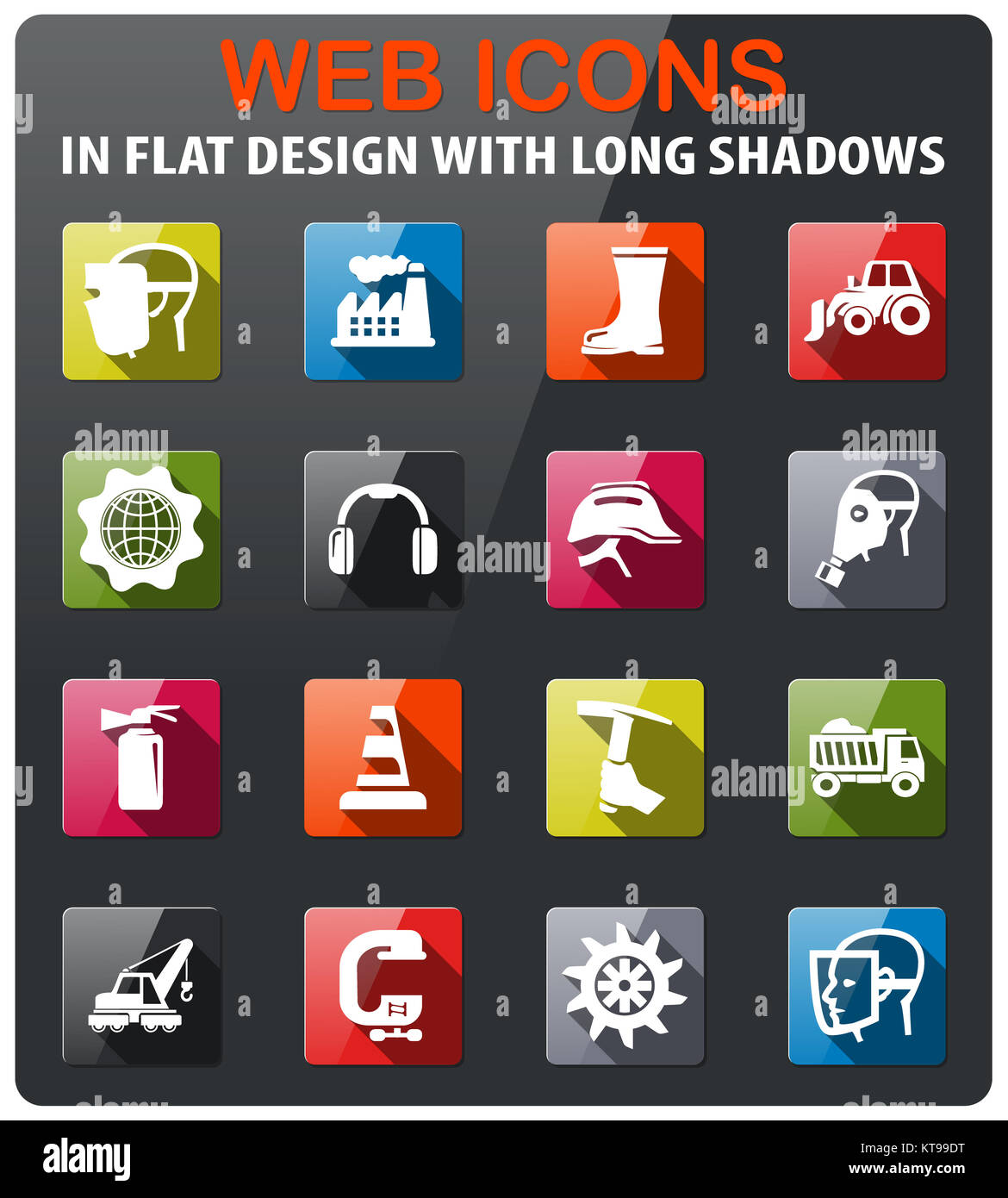 industrial icon set Stock Photo - Alamy