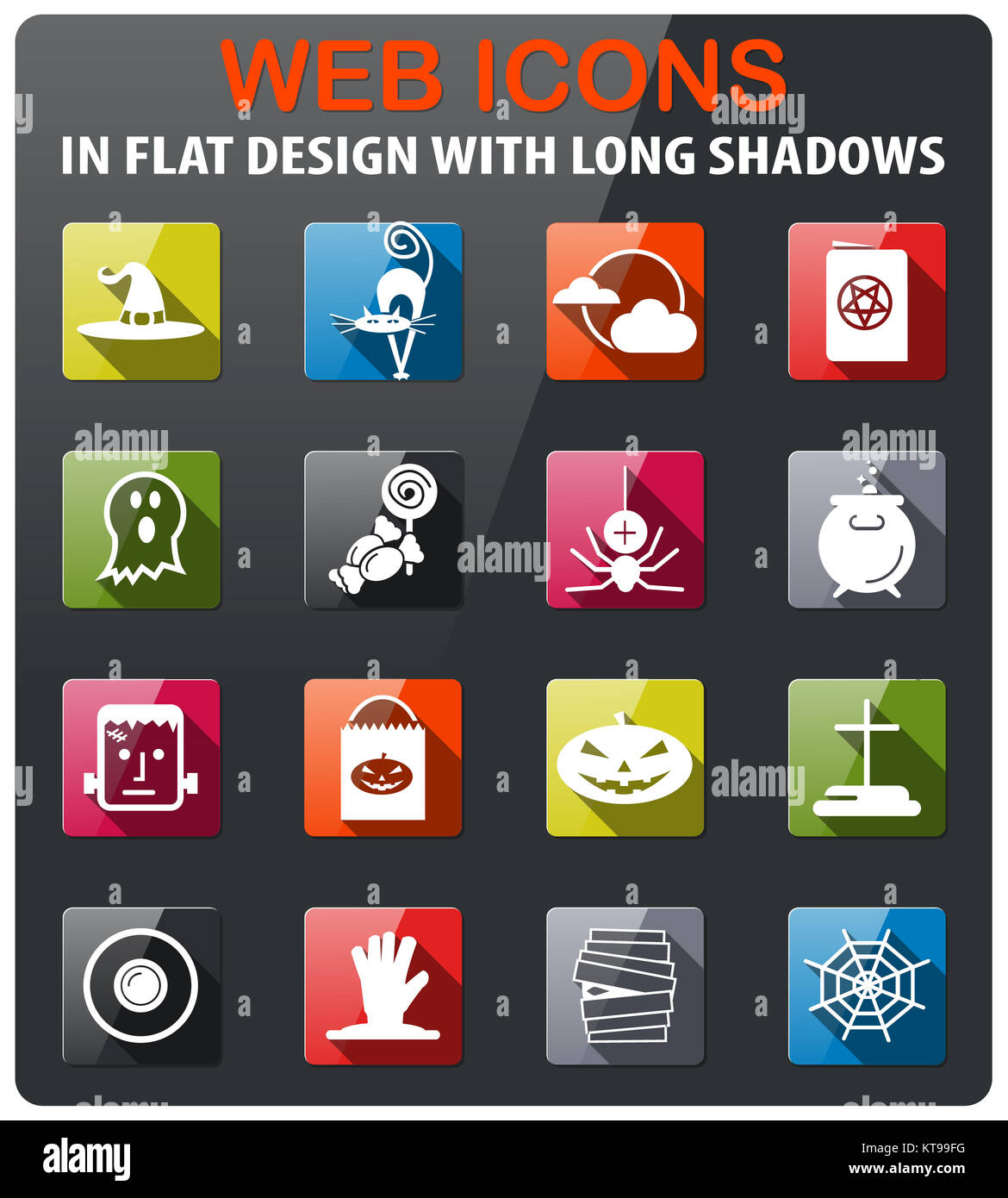 halloween icon set Stock Photo - Alamy