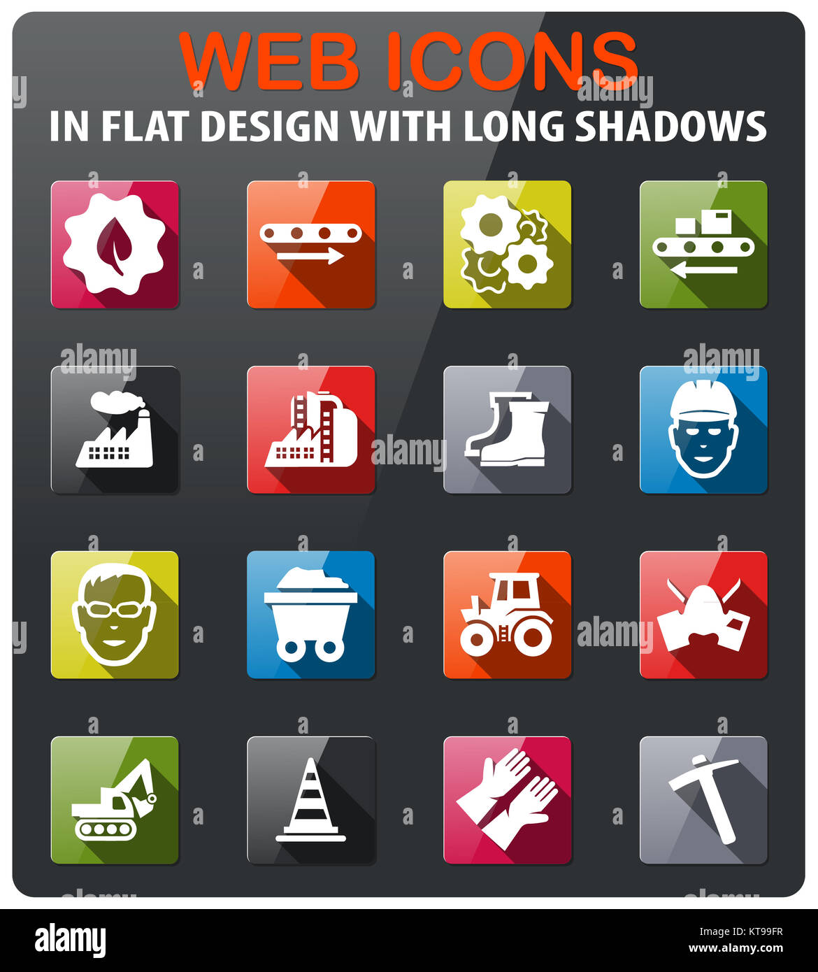 industrial icon set Stock Photo - Alamy