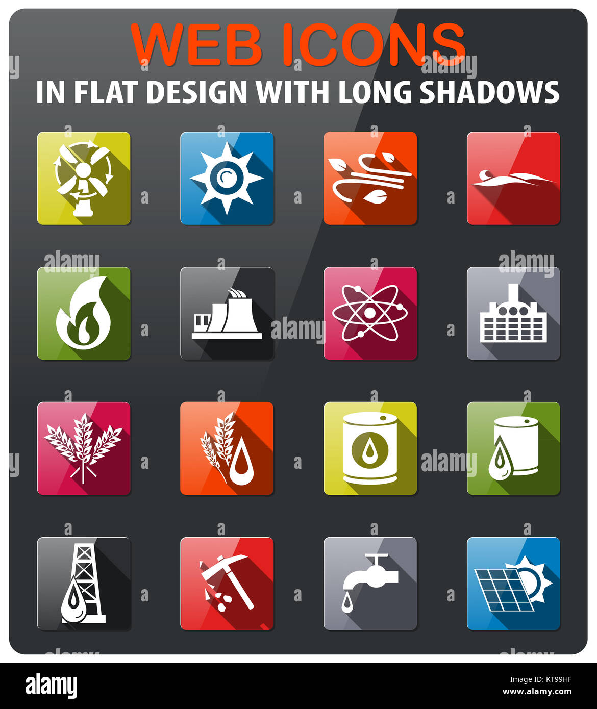 fuel icon set Stock Photo - Alamy