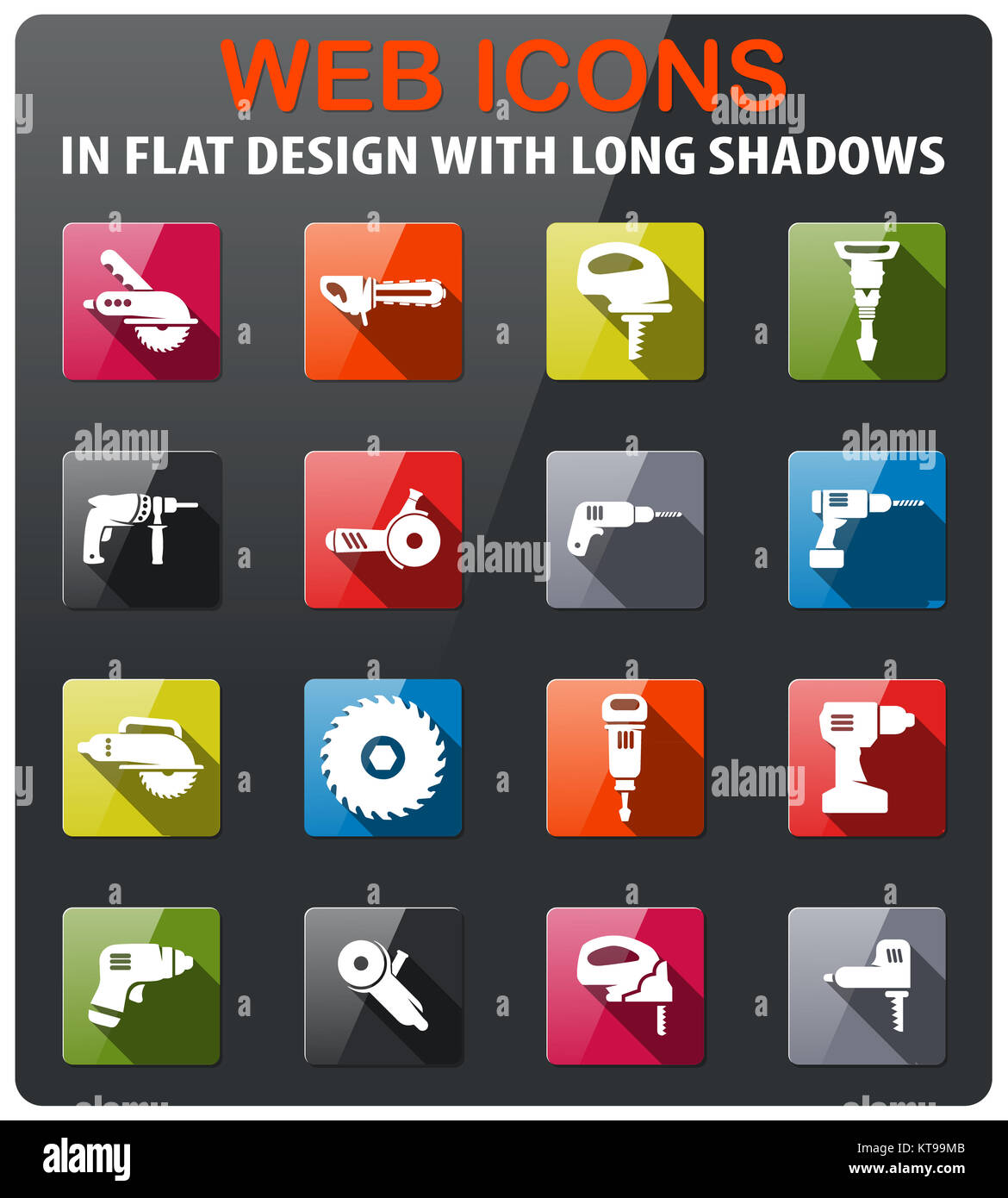 tools icon set Stock Photo - Alamy
