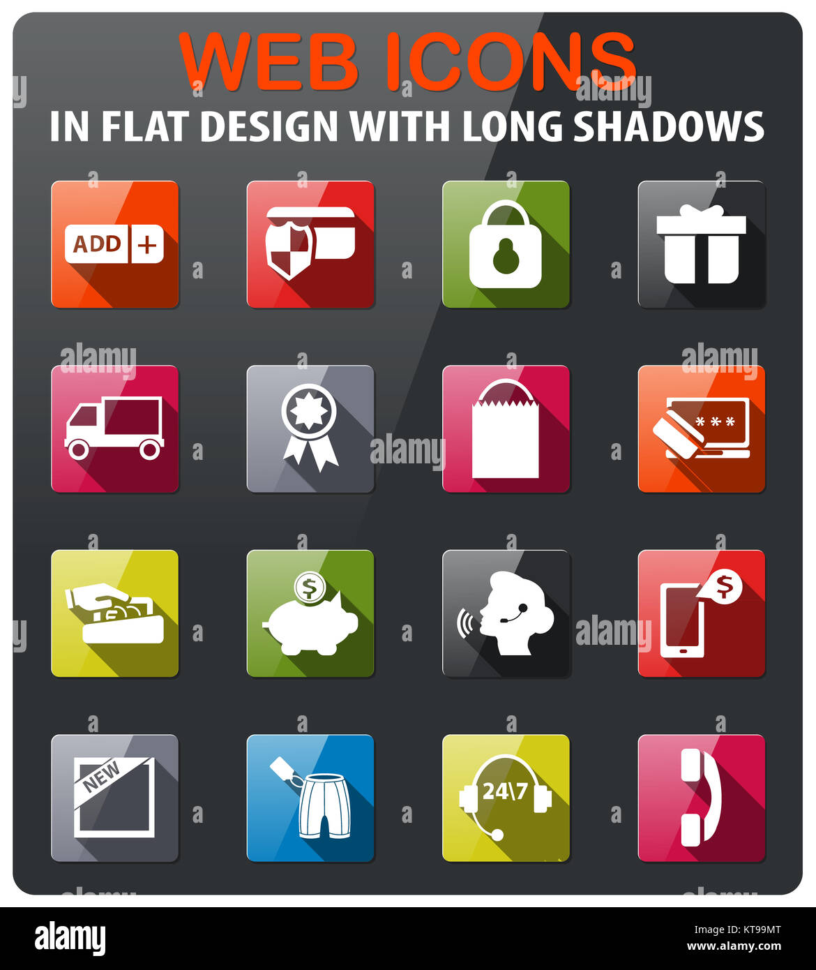 e-commerce icon set Stock Photo - Alamy