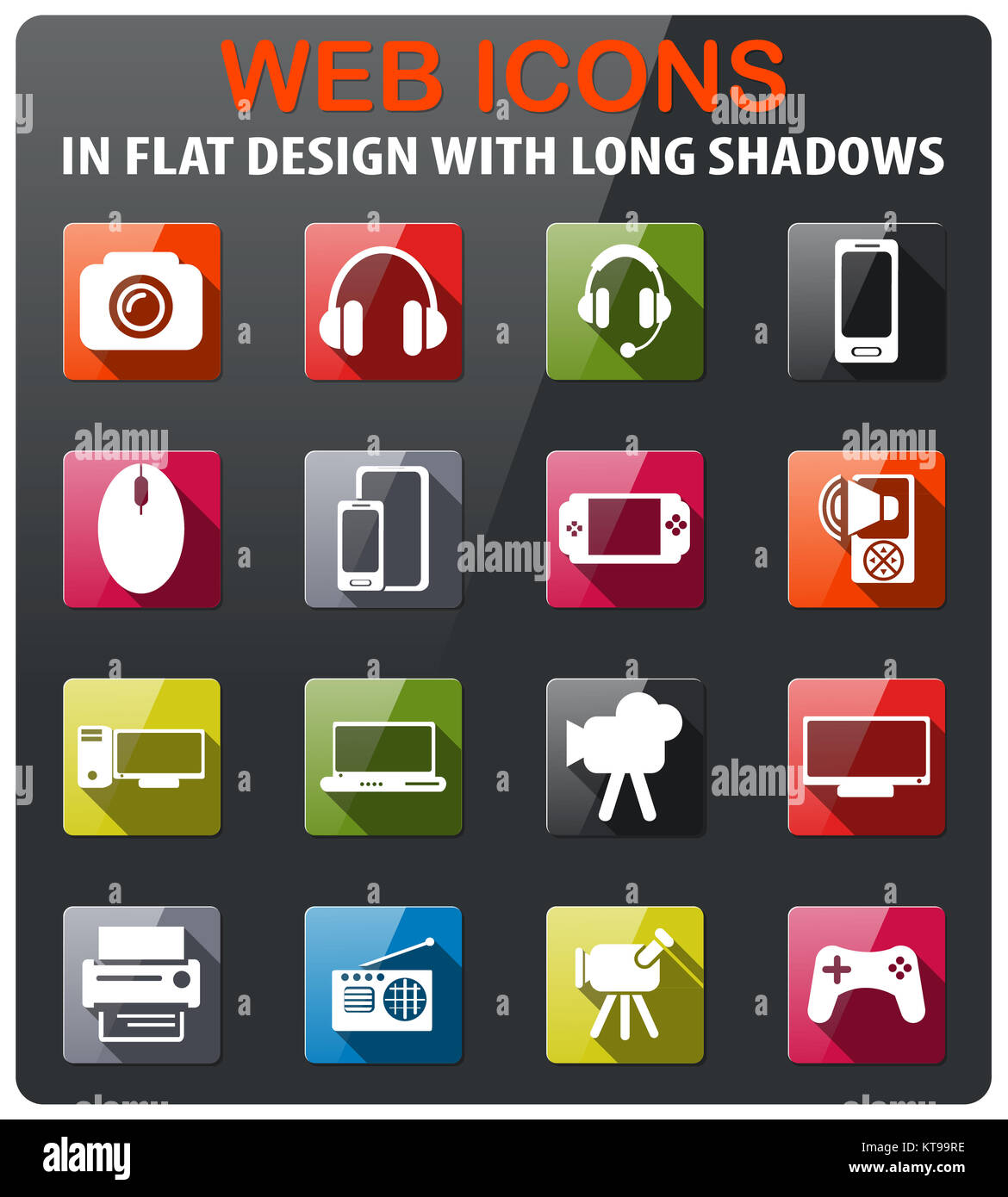 gadget icon set Stock Photo - Alamy