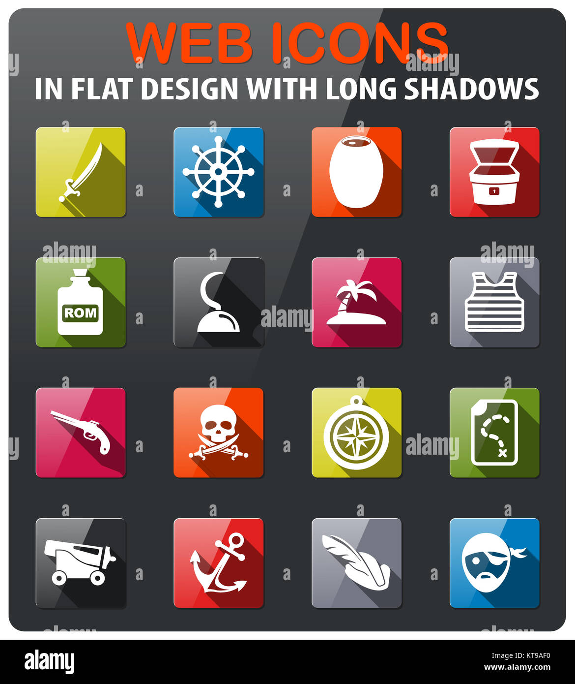 pirates icon set Stock Photo - Alamy