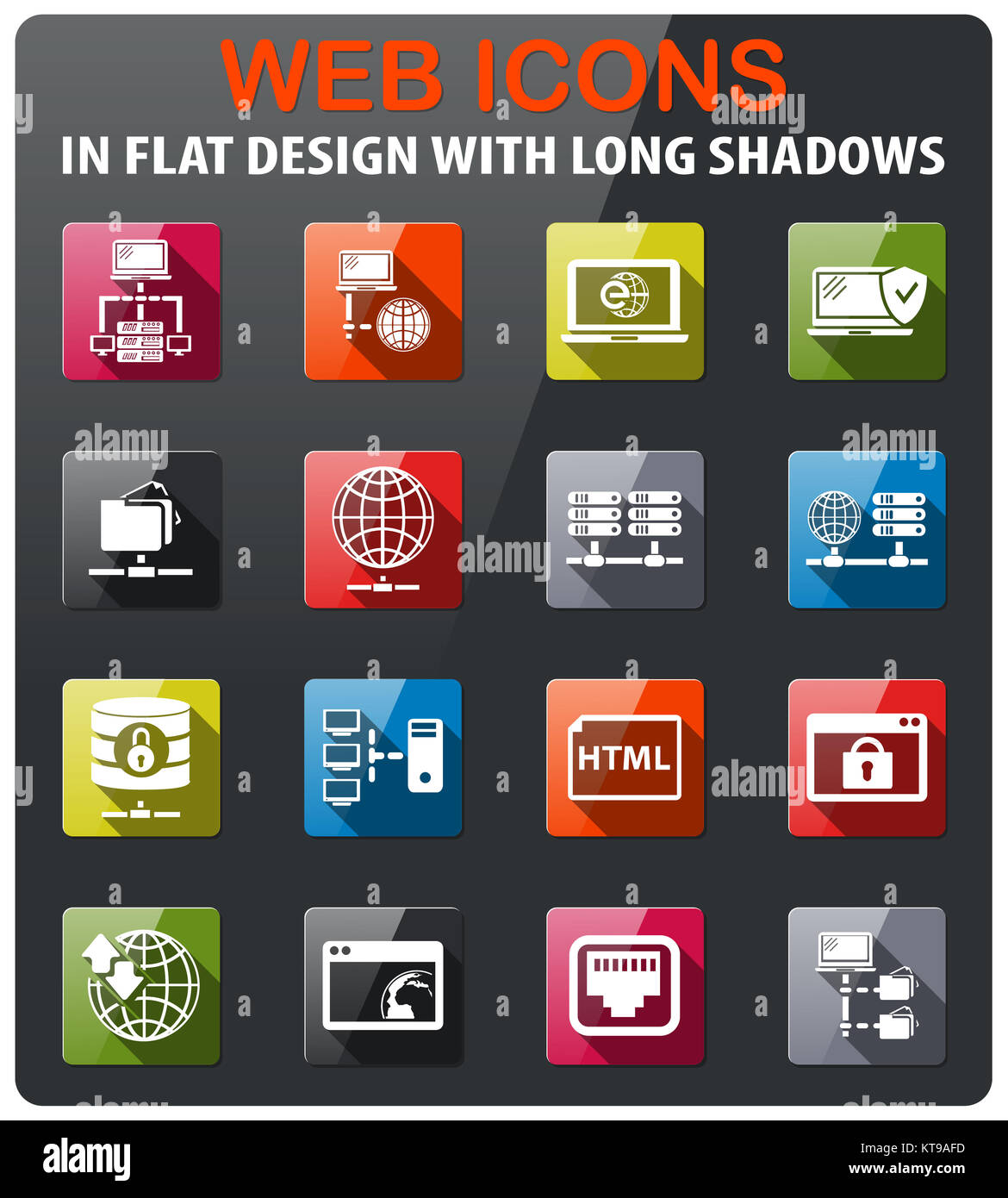 server icon set Stock Photo - Alamy