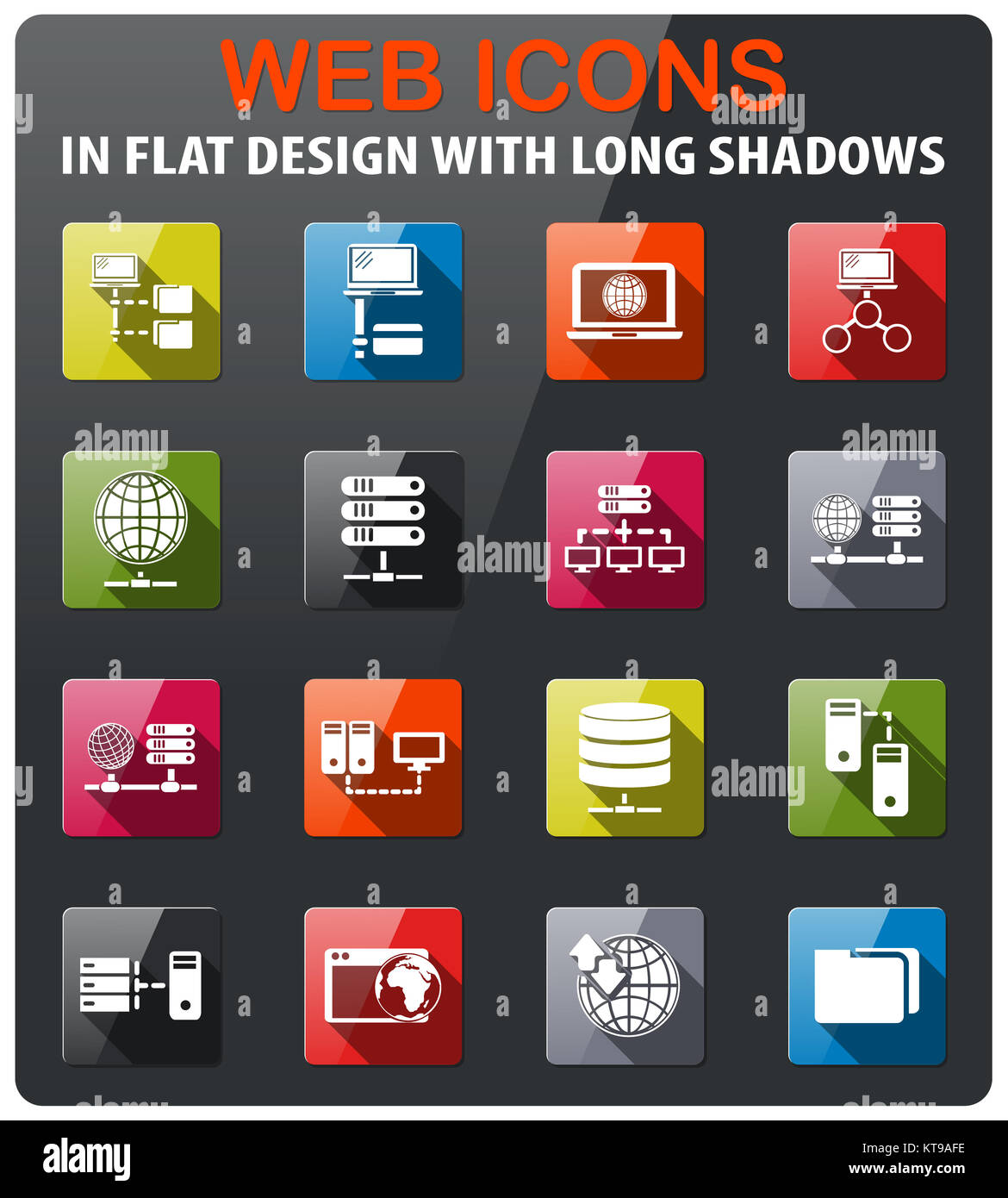 server icon set Stock Photo - Alamy