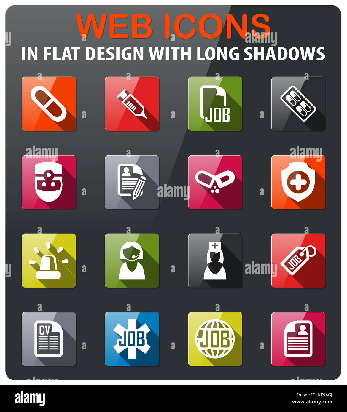 job search icon set Stock Photo - Alamy