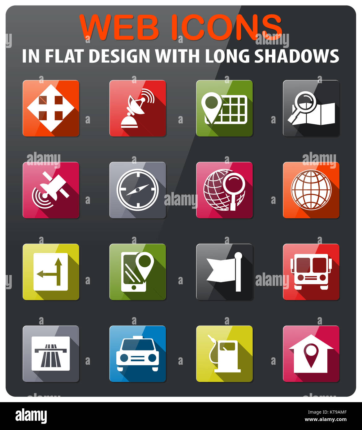 navigation icon set Stock Photo - Alamy