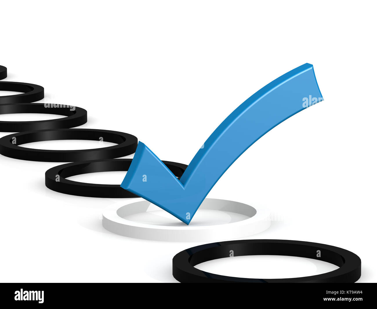 Check marks on circle hi-res stock photography and images - Alamy