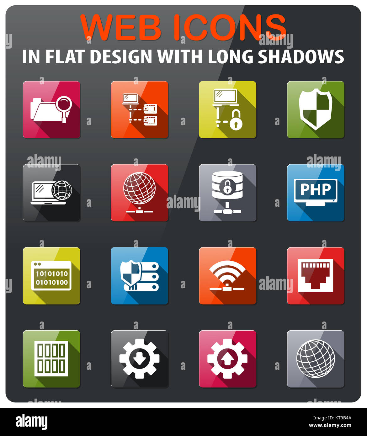 server icon set Stock Photo - Alamy