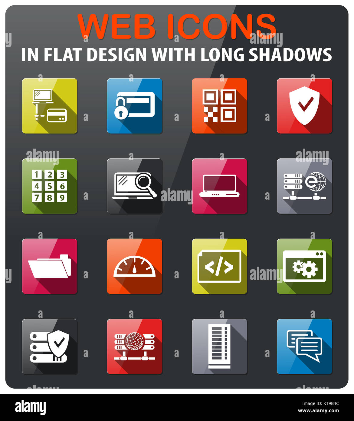 server icon set Stock Photo - Alamy