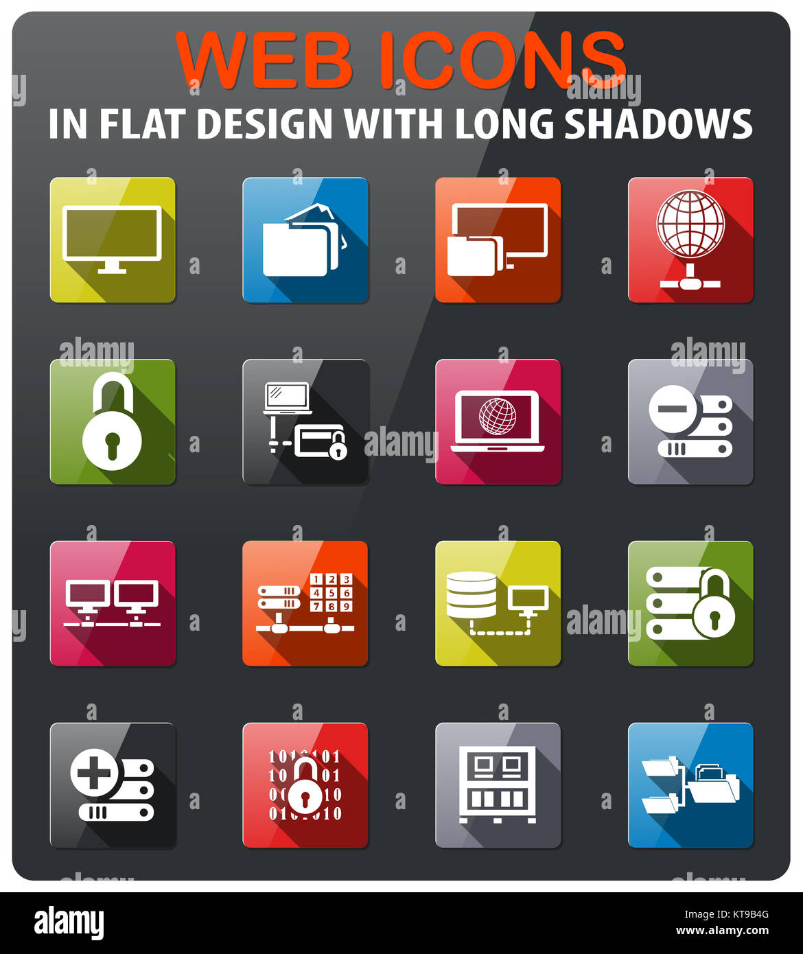 server icon set Stock Photo - Alamy