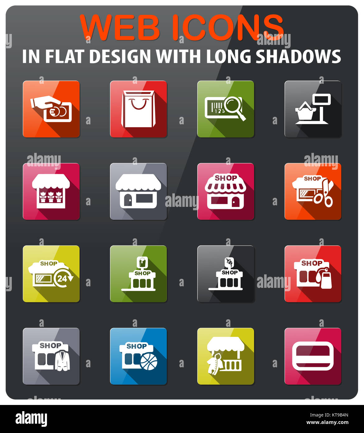 shop icon set Stock Photo - Alamy