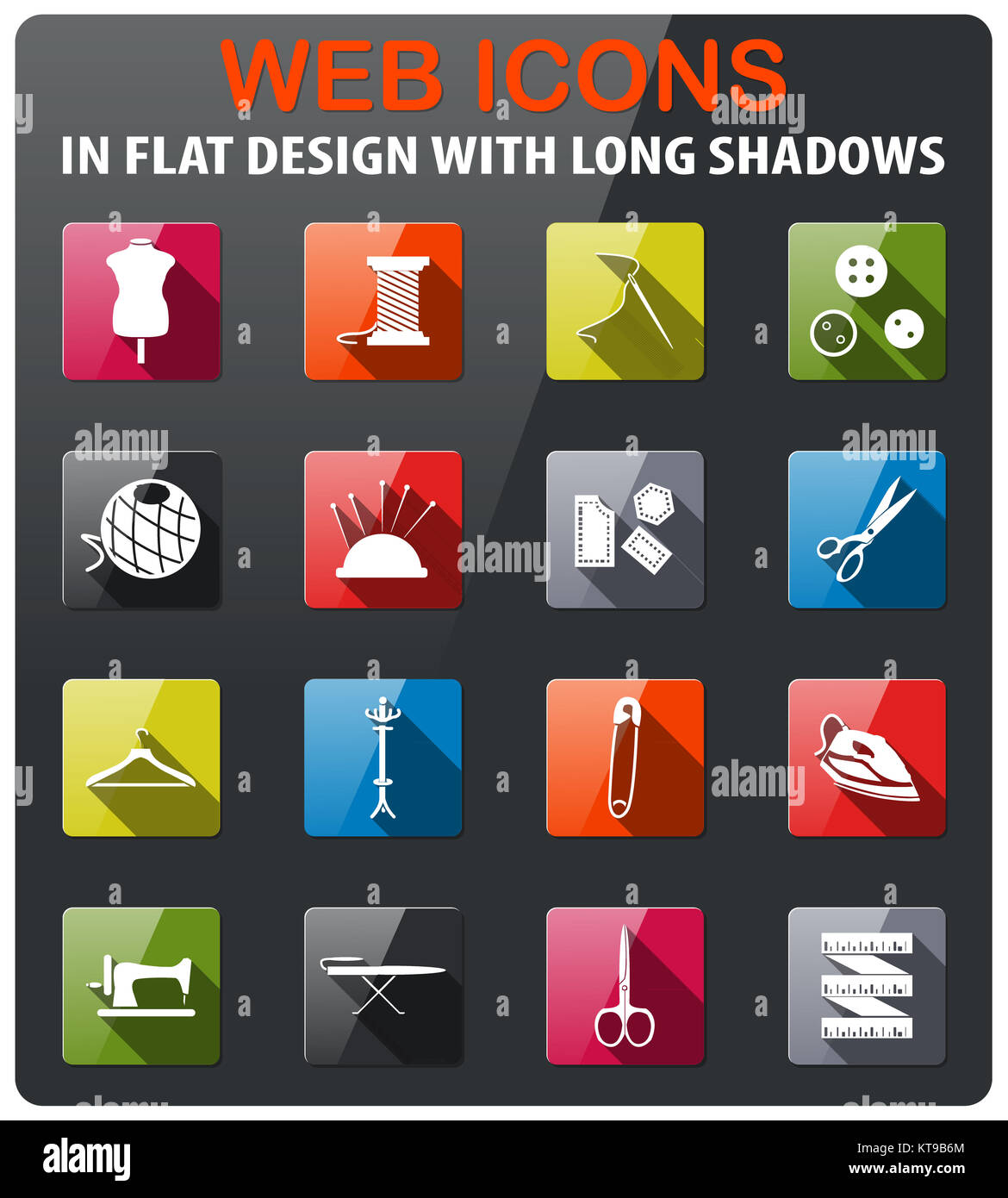 tailoring icon set Stock Photo - Alamy